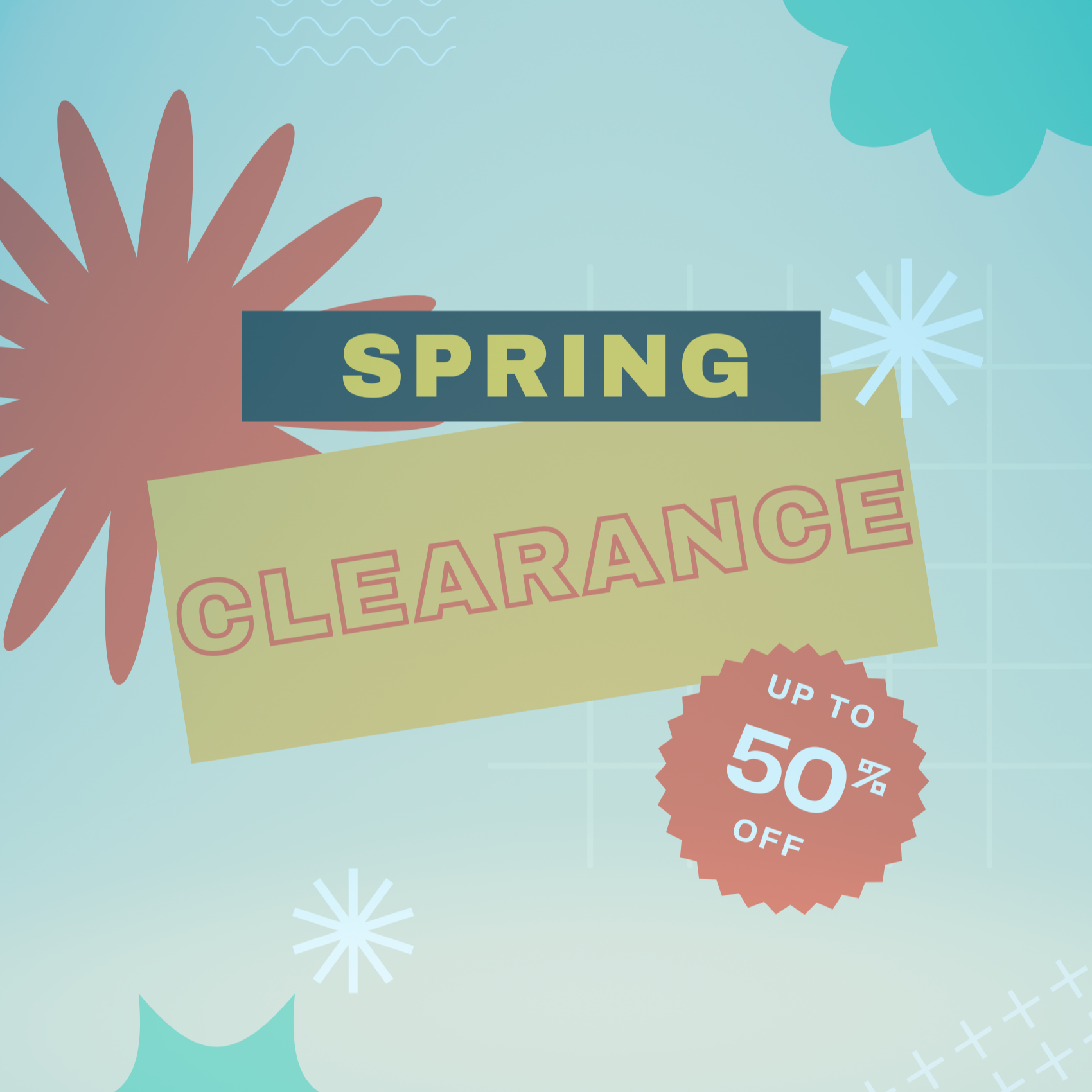 Clearance Event - Up to 50% OFF!